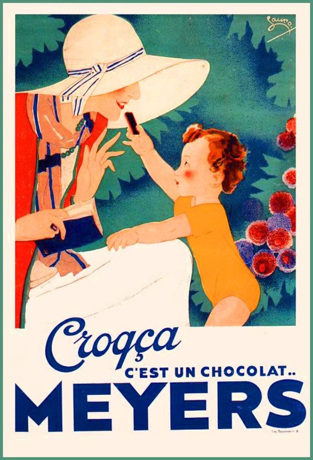 30 Amazing Postcards Show Chocolate Advertisements in the Early 20th ...