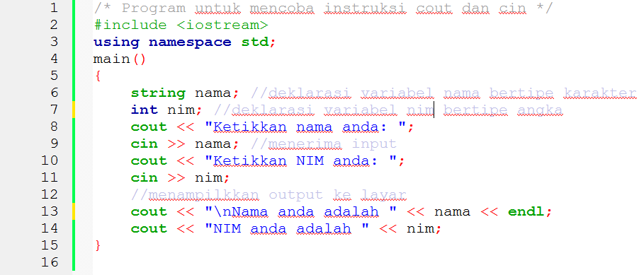 Input-Output bahasa C++