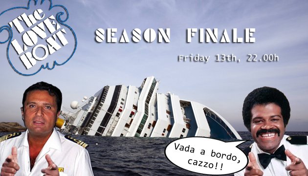 Ci serve una barca più grossa: Un uomo, una merda: parodie su Schettino