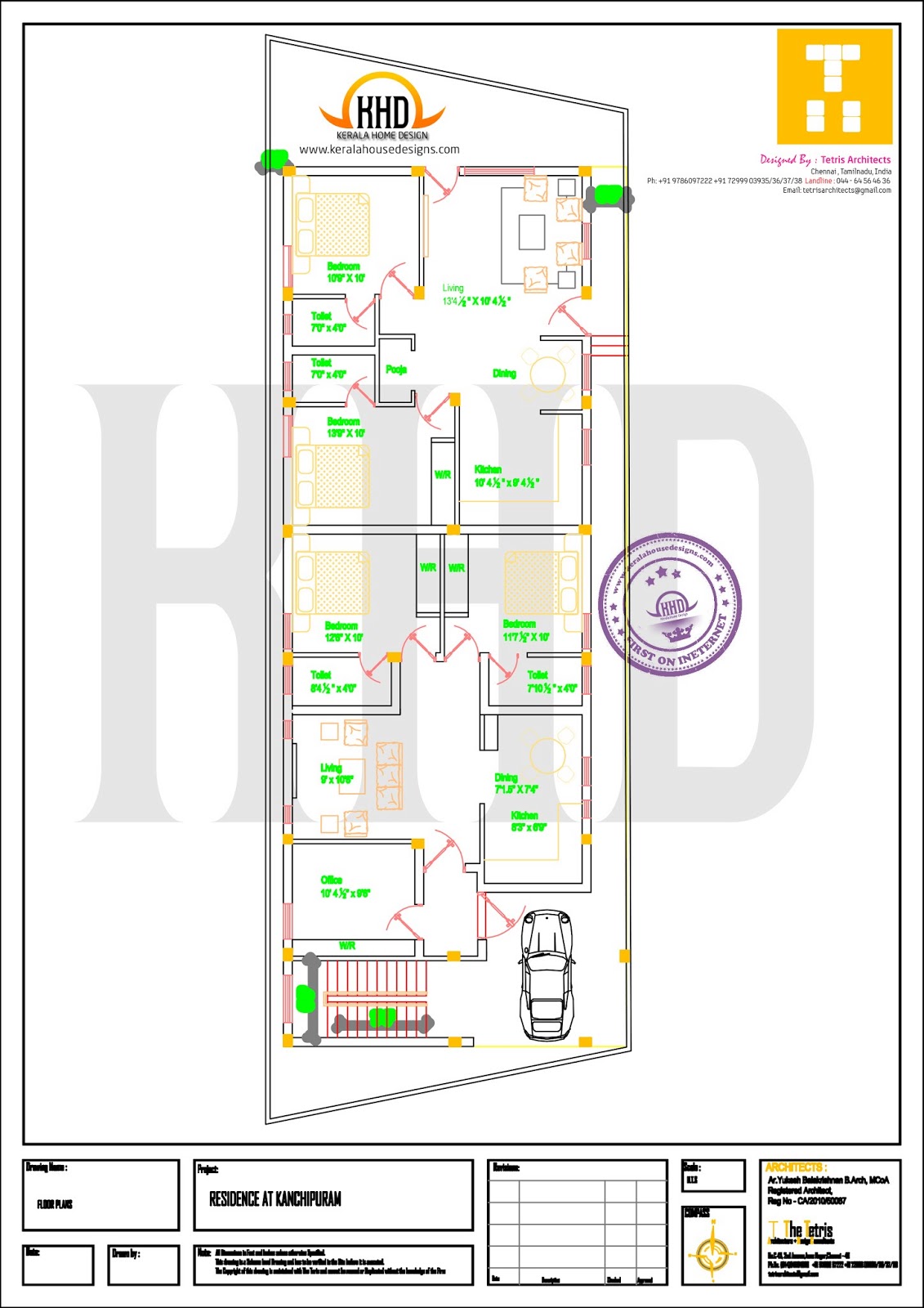 G+1 Residential Structure at Kanchipuram, Tamilnadu | Home Kerala Plans