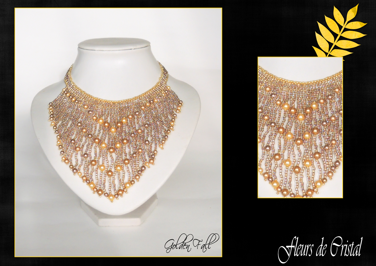 Fleurs de Cristal: Collier Golden Fall