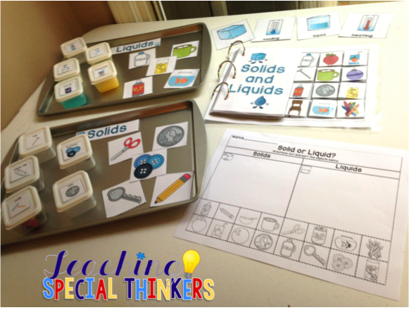 Interactive Science Pack: Solids and Liquids - Teaching Special Thinkers
