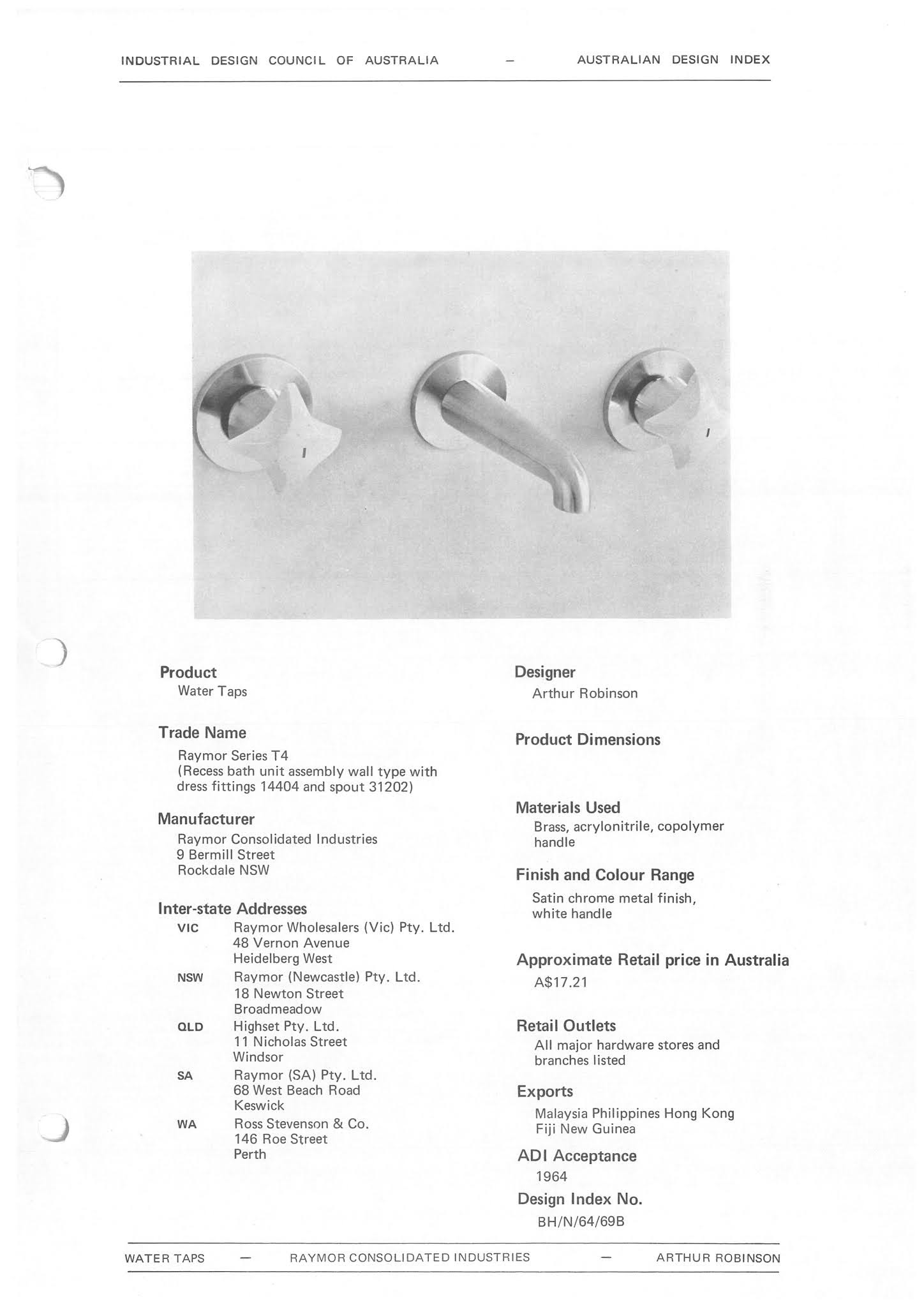 Industrial Design in Victoria Australia: 2021