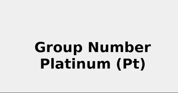 Group Number Platinum (Pt) (& Color, Uses ... 2022