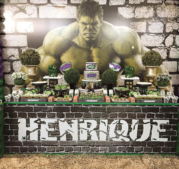 Fiesta temática de el increible Hulk