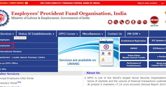 Board HR: EPFO - Only Online Claims