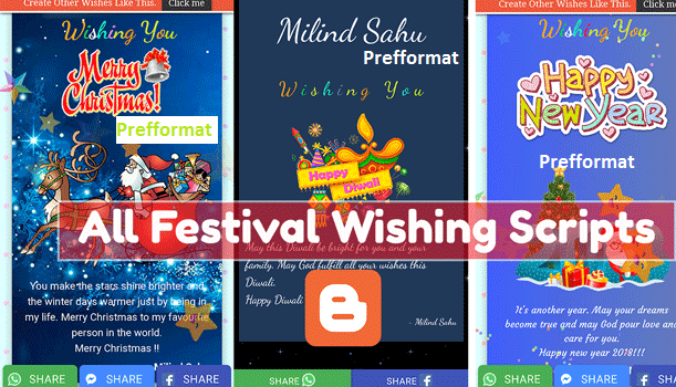 All Festival Whatsapp & Facebook Viral Script or Wishing script for ...