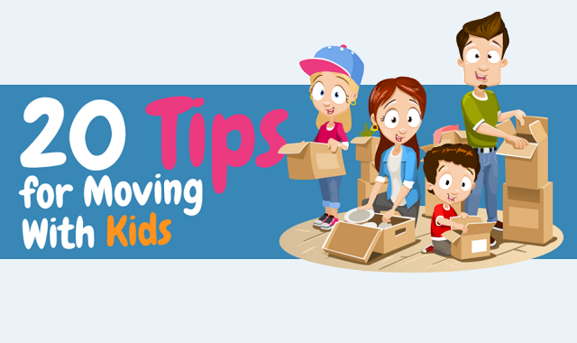 20 Tips for Moving with Kids #Infographic - Visualistan