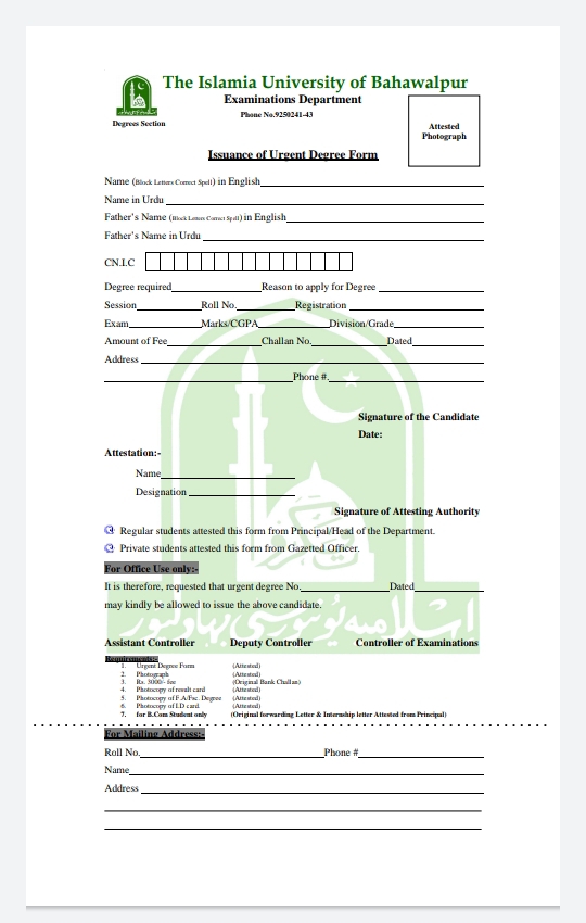 How to Apply for BSc degree IUB