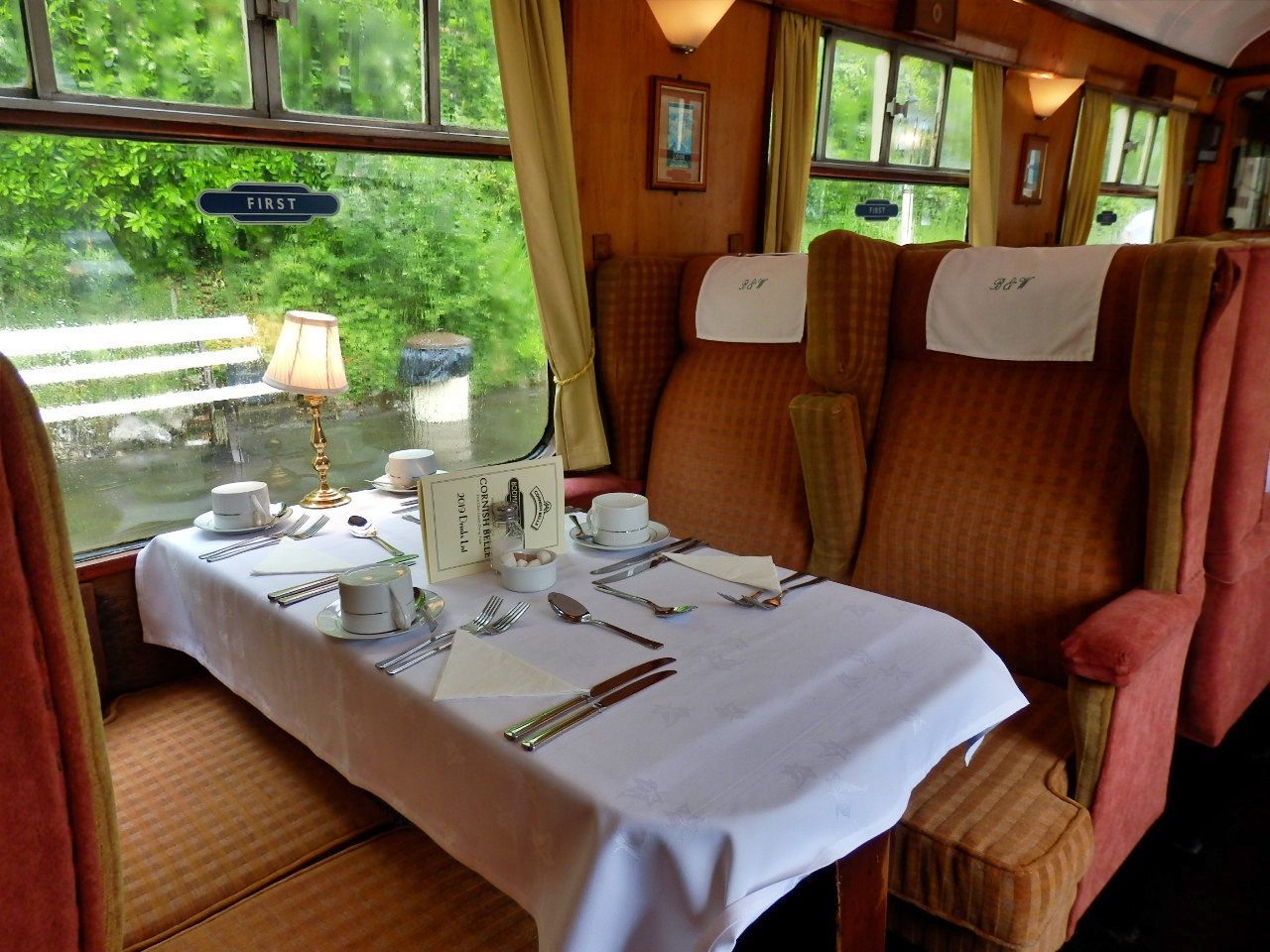 Mike's Cornwall: First Class Dining On The Cornish Belle Steam Train ...