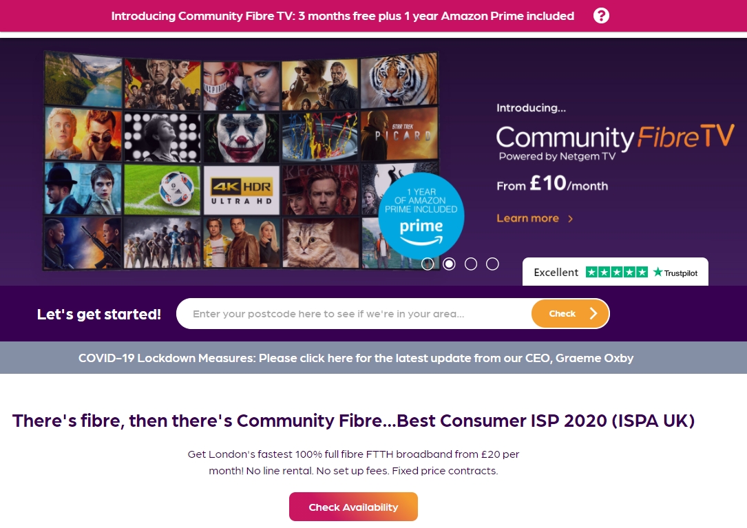 netgemiene: NEWs 2021: Community Fibre launches TV service (Netgem TV)