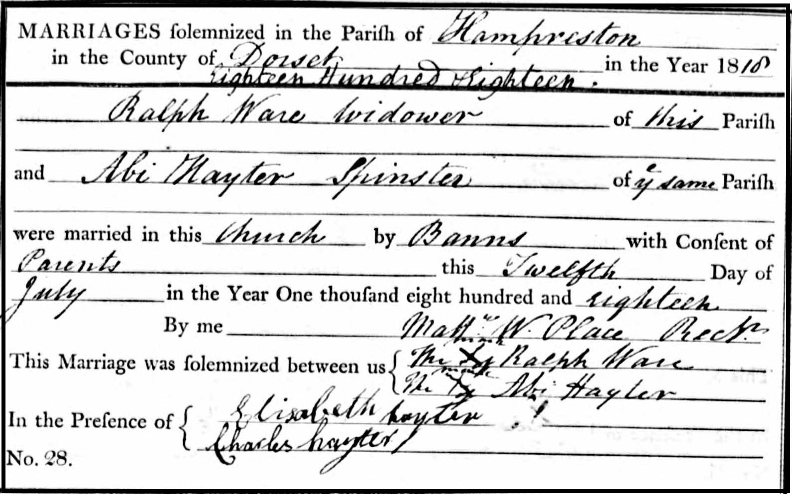 Our Loader & Northover Family Trees from Dorset, England.: PART 2:SYMES ...