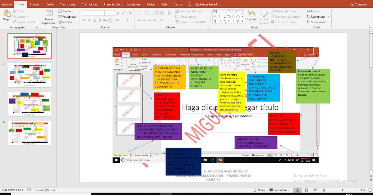 partes de powerpoint