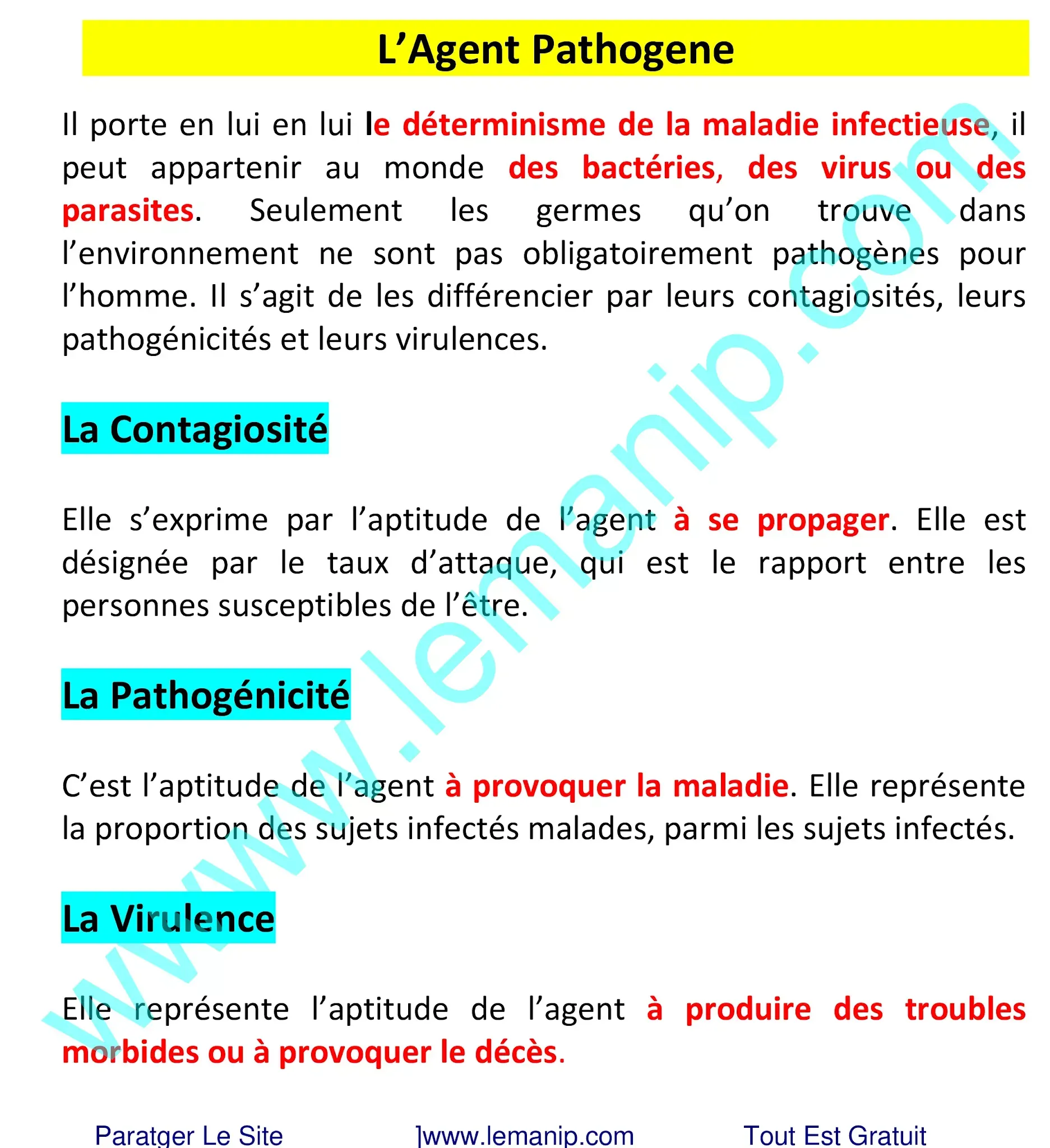 Epdemiologie Des Maladies Transmissibles