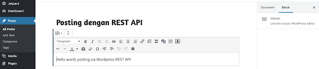 Python: Posting Wordpress Menggunakan REST API
