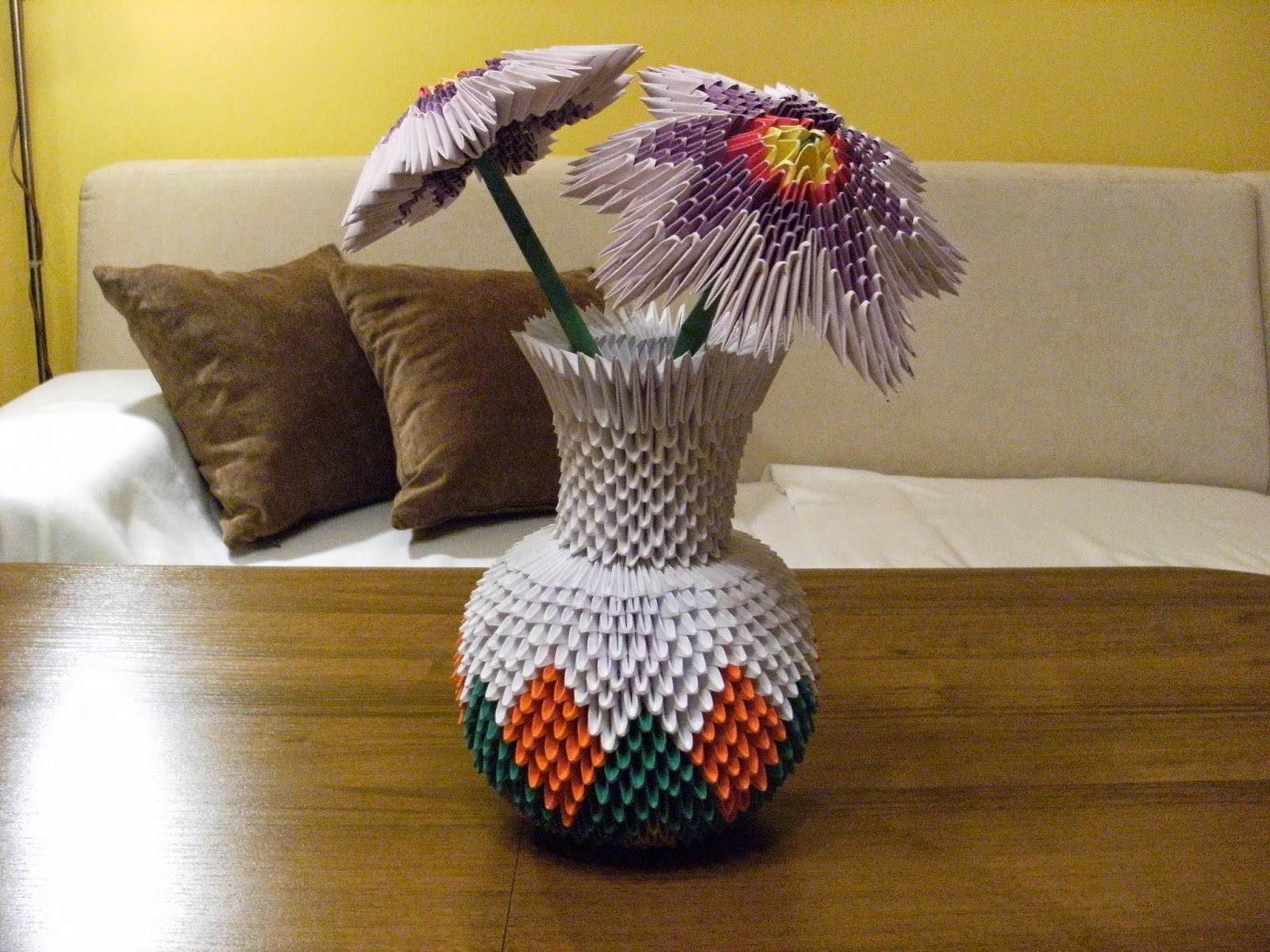 Make 3d Origami Vase Craft Art Ideas Make 3d Origami Vase Craft Art Ideas
