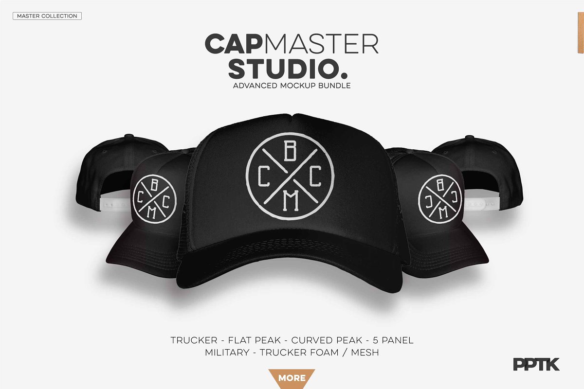 CAP MASTER STUDIO - Mockup Bundle - Best 3D Mockups