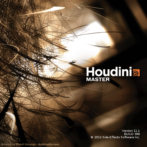 サルにもわかる Houdini: Houdini Splash screen Contest