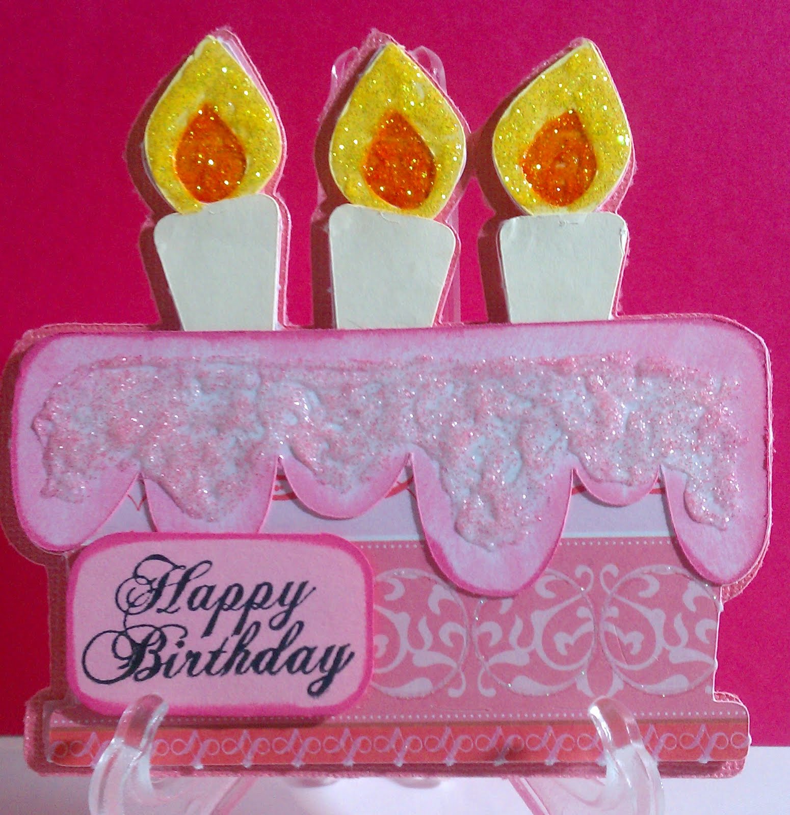 Scrapper in the Making: Birthday Cake Shape Card