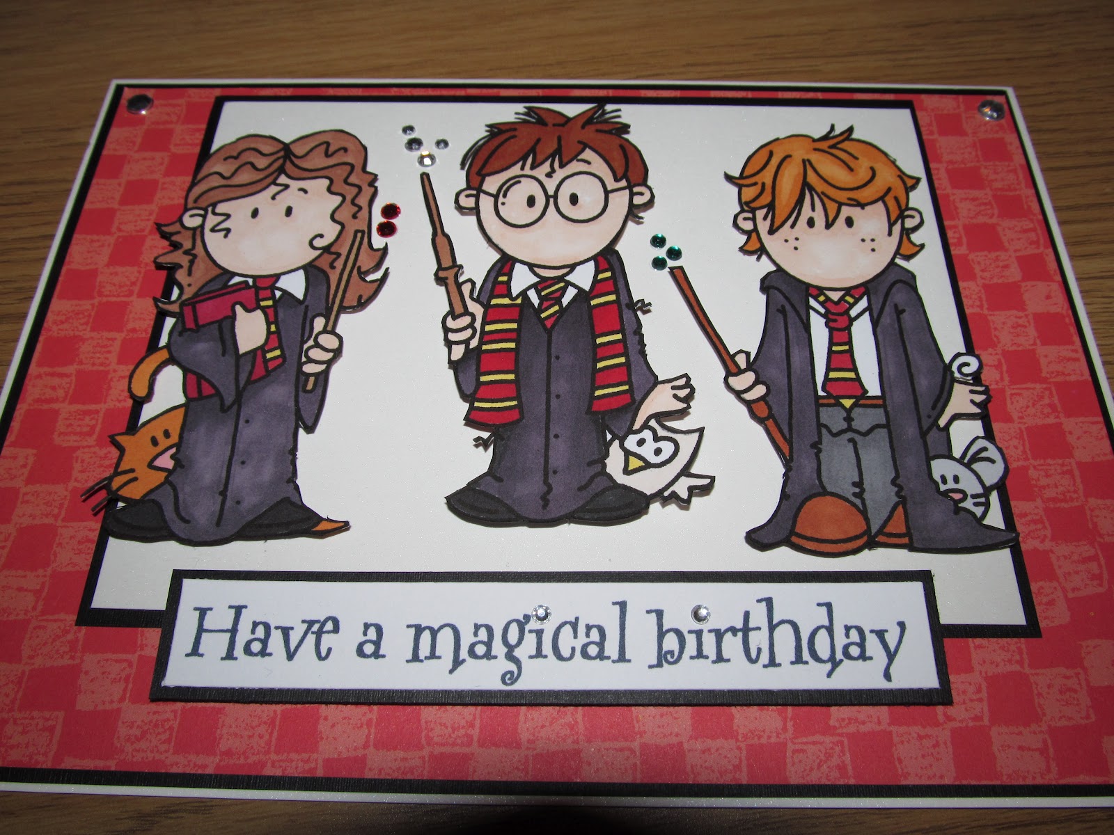 Rachel's Crafty Adventures: Harry Potter themed card