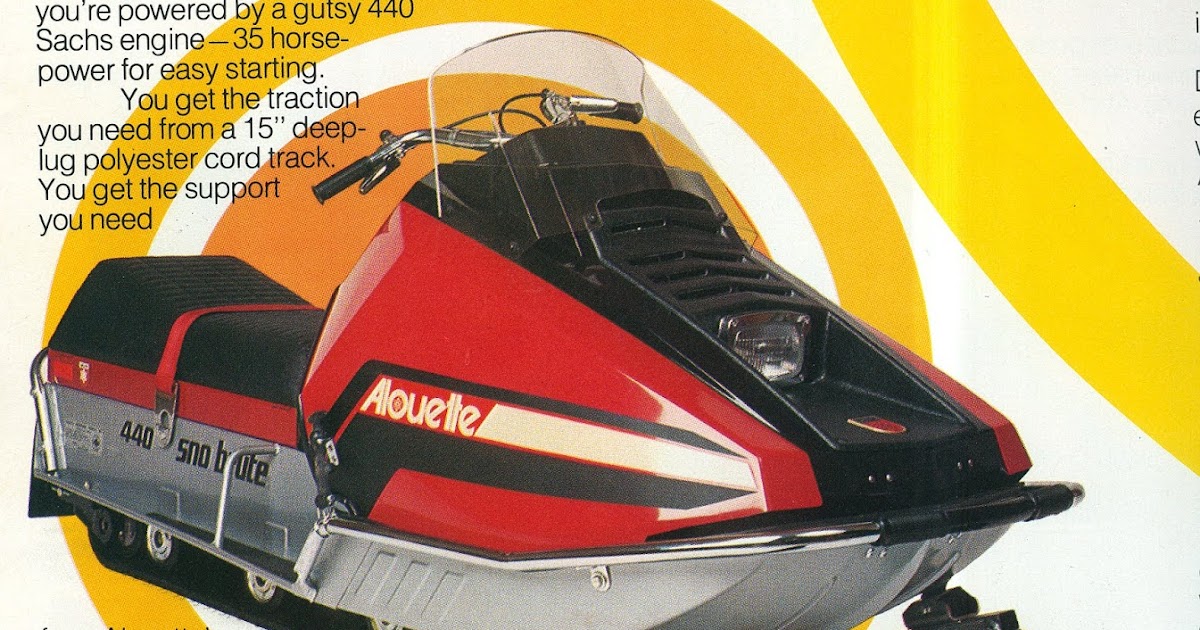 CLASSIC SNOWMOBILES OF THE PAST: 1974 ALOUETTE SNO-BRUTE 440 SNOWMOBILE