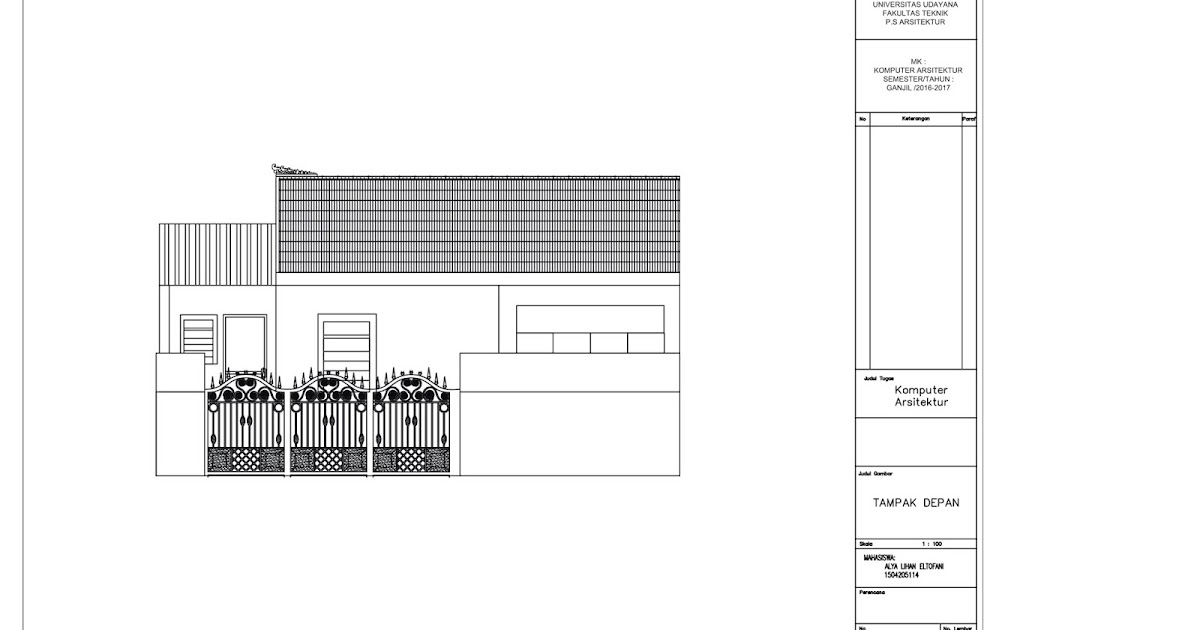 The Architect Seekers: Tampak Depan dan Samping