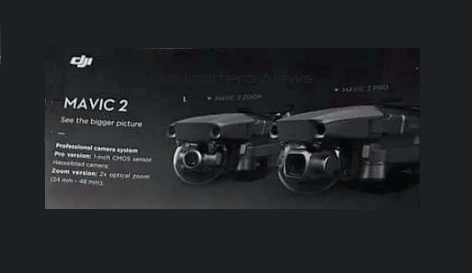 Drone DJI Mavic 2 Zoom e Mavic 2 Pro con sensore 1'' e camera ...