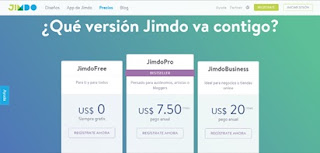 Jimdo: Tres versiones de Jimdo