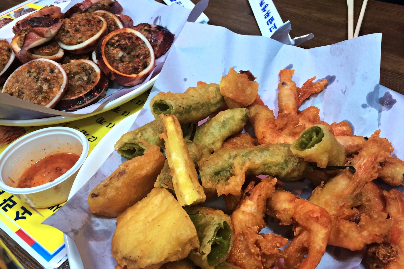 [Sokcho] Sora Eomma Twigim - Squid Soondae Sokcho Specialty