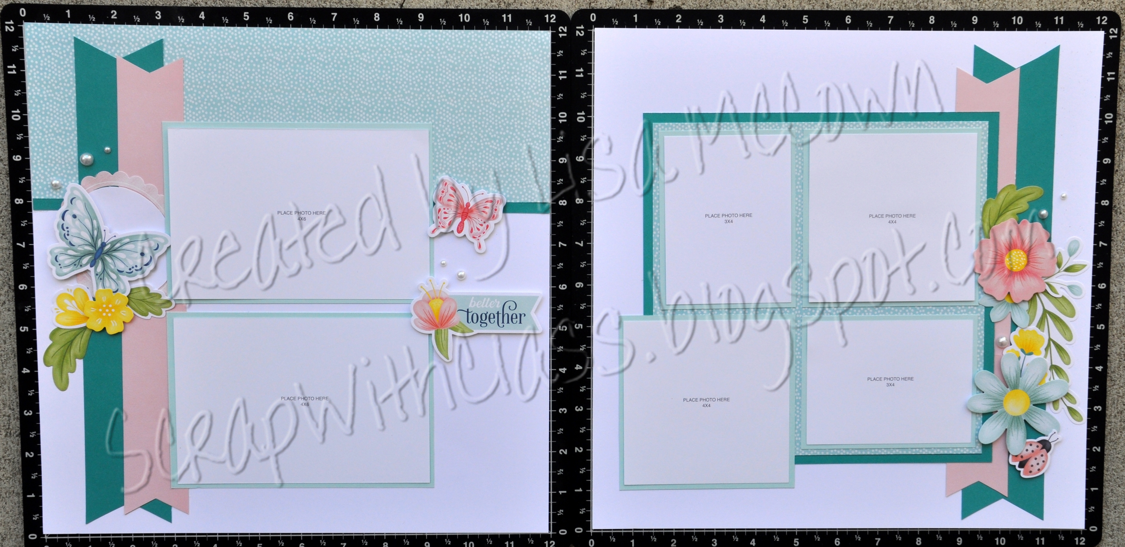 Scrap With Class: Stitched Together Page Layouts