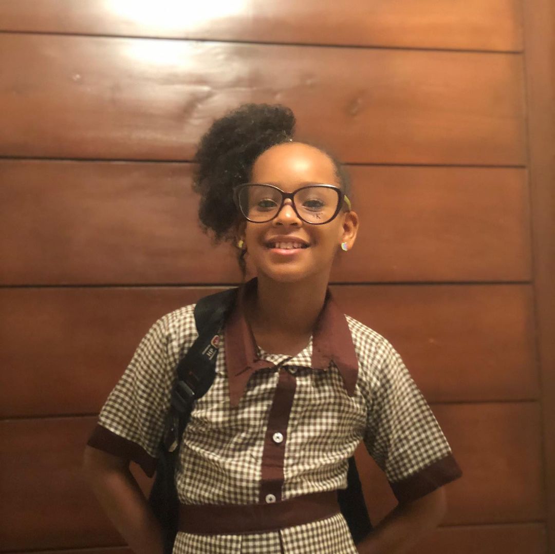 Photos of Princess Sherin Griggs in her school uniform