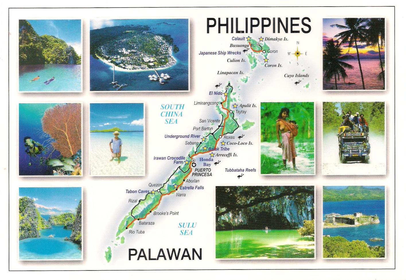 More POSTCARDS & STAMPS: PHILIPPINES - Palawan Postcards
