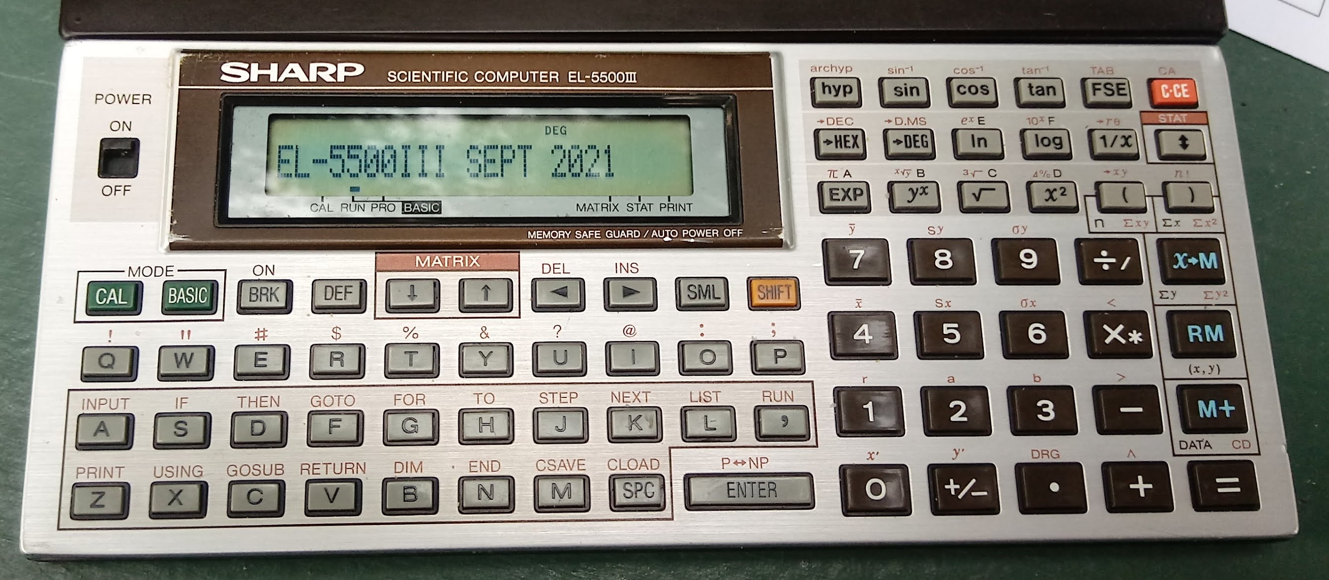 Eddie's Math and Calculator Blog: Sharp EL-5500III & PC-1403: Stairs ...