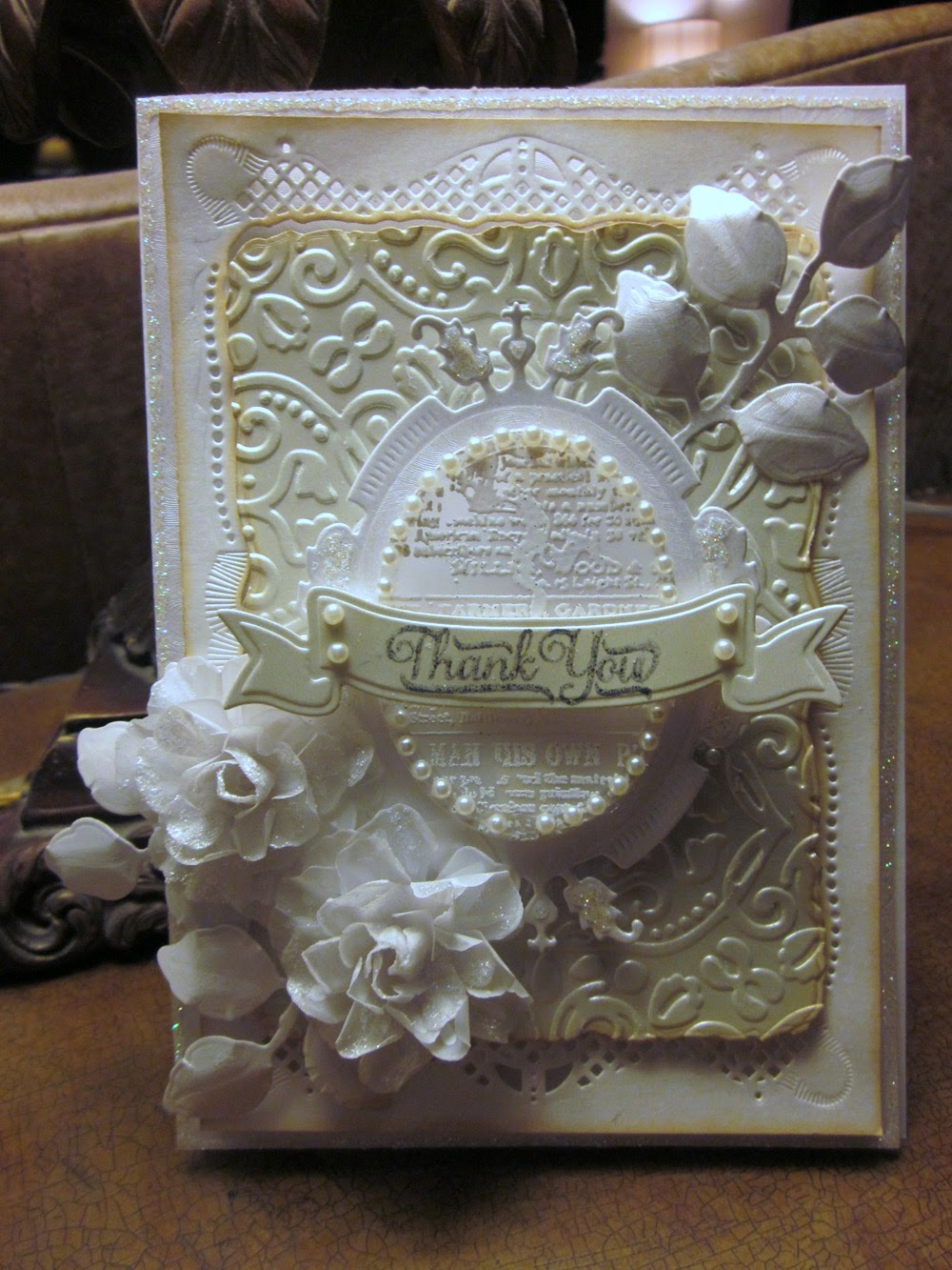 BEADZ: White on White Card