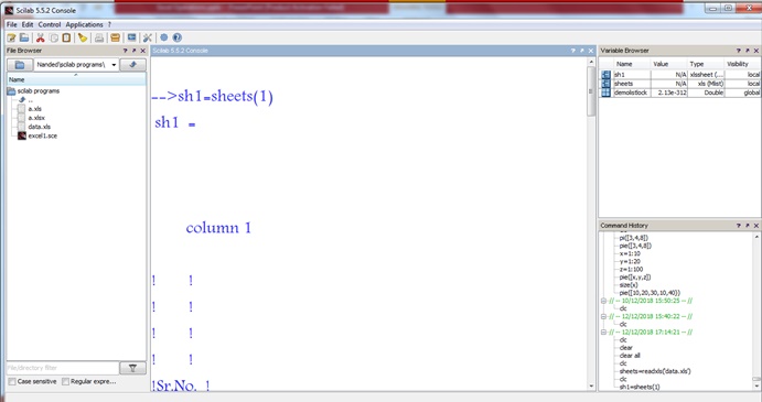 ALRUMTECH: Operations on Excel using Scilab ( Text Tutorials)