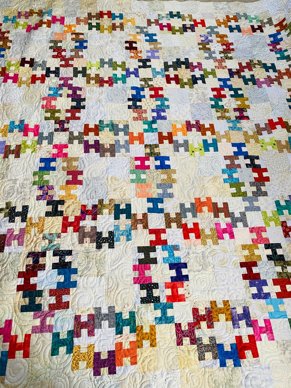 PAT QUILTZ TOO: Little H Quilt an the Neglected Orchid Blooms