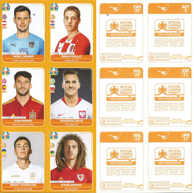 Football Cartophilic Info Exchange: Panini - UEFA Euro 2020 Preview (15 ...
