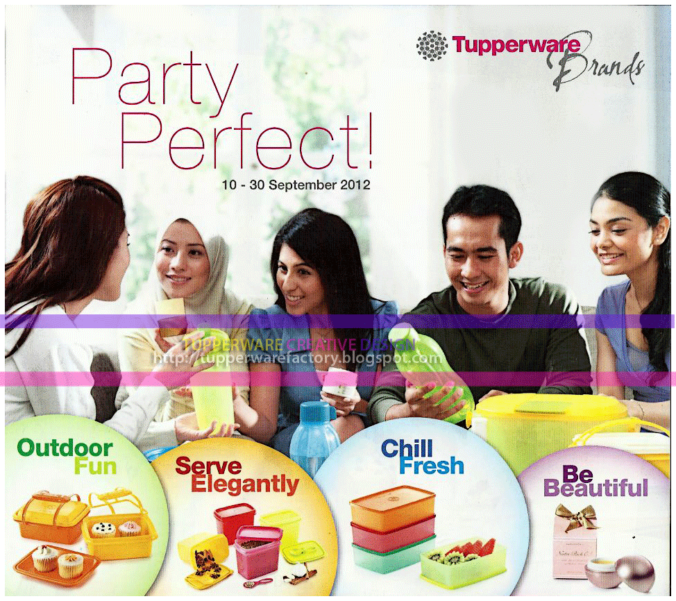 TUPPERWARE CREATIVE DESIGN: LEAFLET SEPTEMBER 2012 ~PARTY PERFECT!