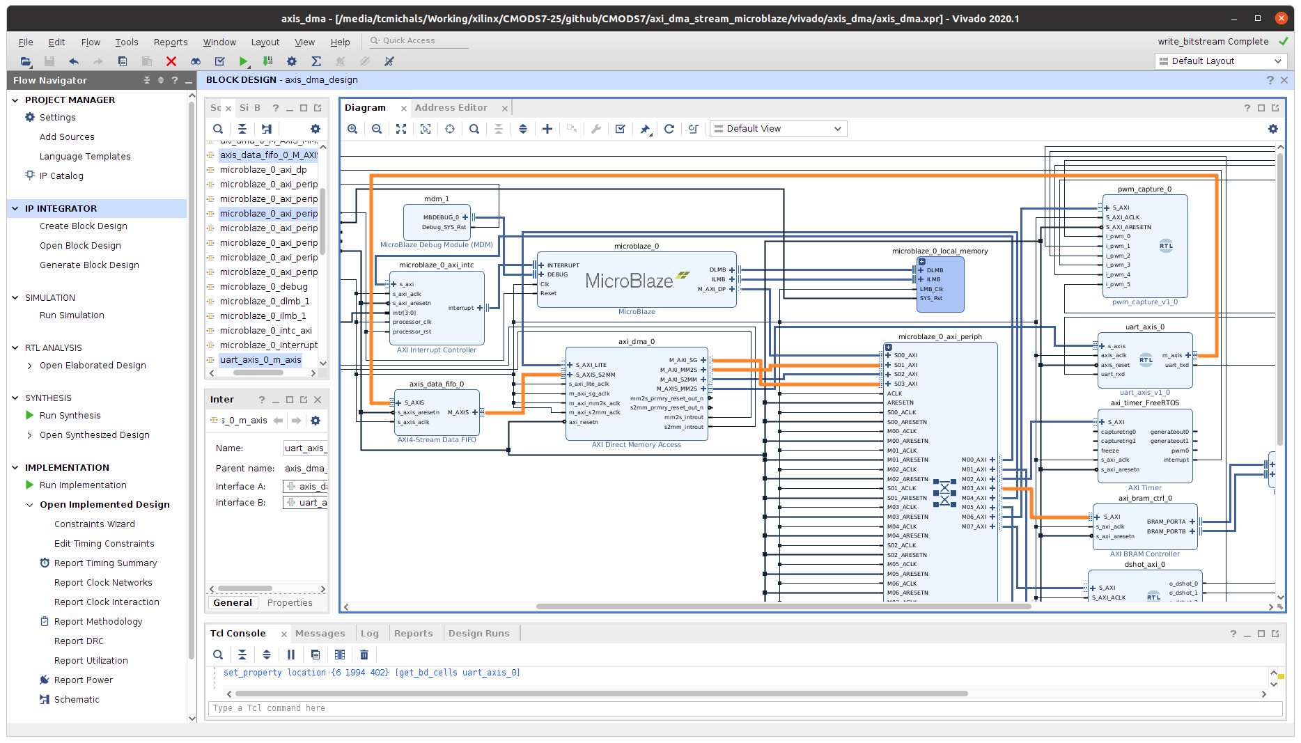 All Things Embedded Using Axi Stream With Dma On A Cmod S7 Fpga Board 7713