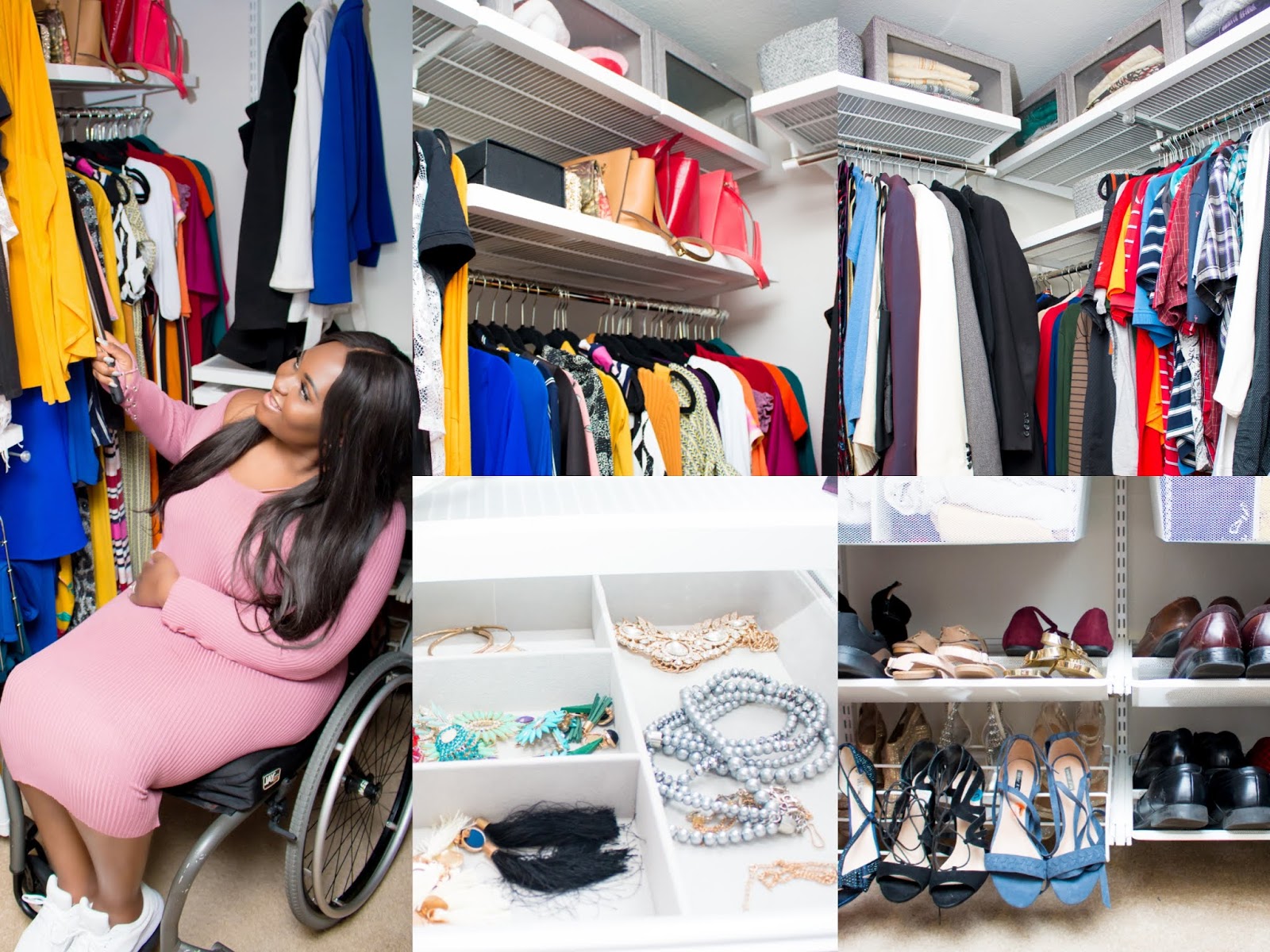 HIS and HERS: Wheelchair Accessible Master Closet Solution: Elfa ...