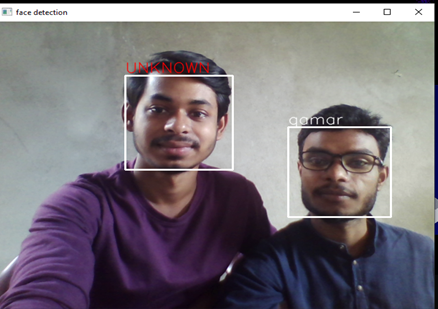 Face Recogintion using python tkinter