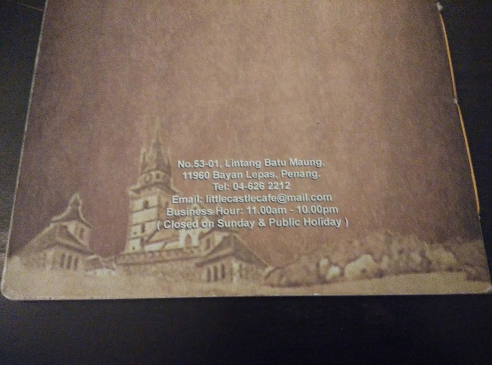 Our Journey : Penang Batu Maung - Little Castle Westernfood Cafe