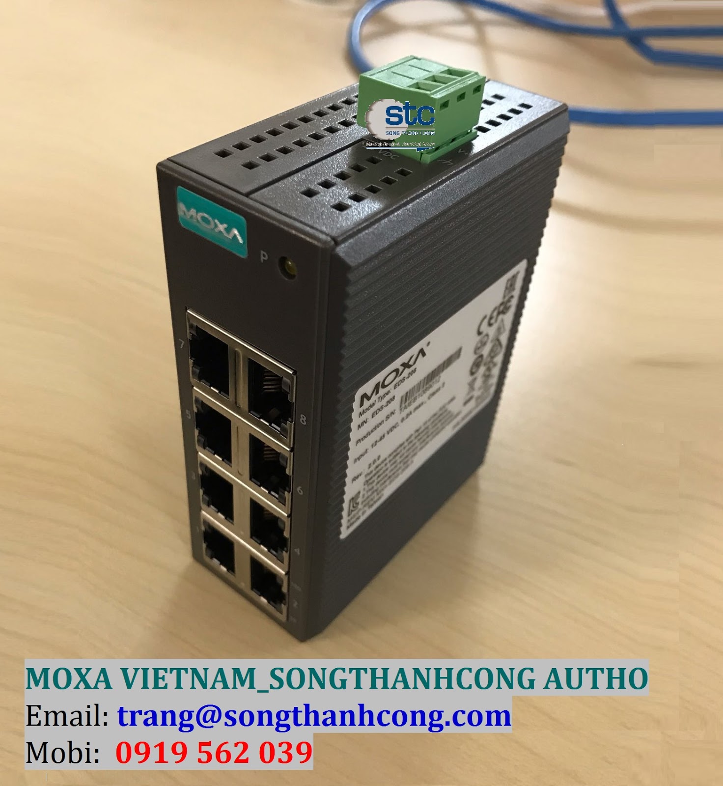 Mua bán thiết bị tự động: Bộ chuyển mạch công nghiệp, EDS-208A-S-SC ...