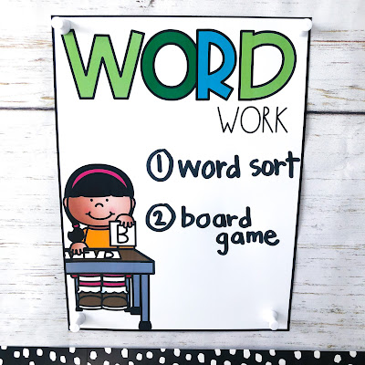 How to Set Up a Manageable Word Work Station | The Lemonade Stand