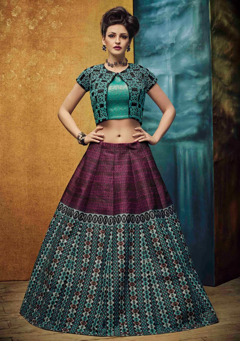 latest new lehenga choli fashion designs 2018 - Sari Info