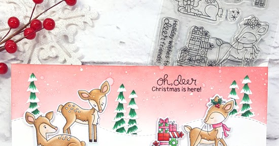 Newton's Nook Designs: Oh Deer, Christmas Card by Andrea Shell