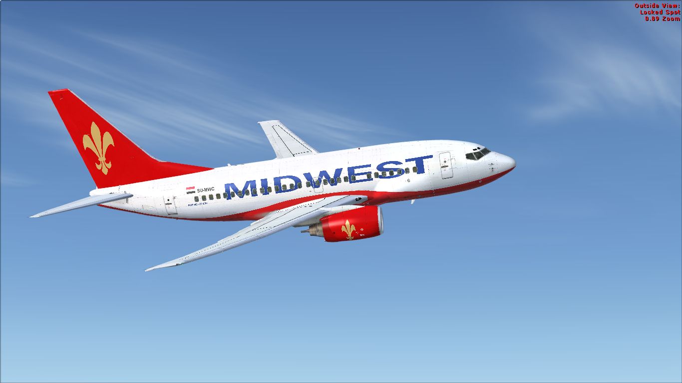 Texturas Brasileiras: Midwest Airlines Boeing 737-600 SU-MWC