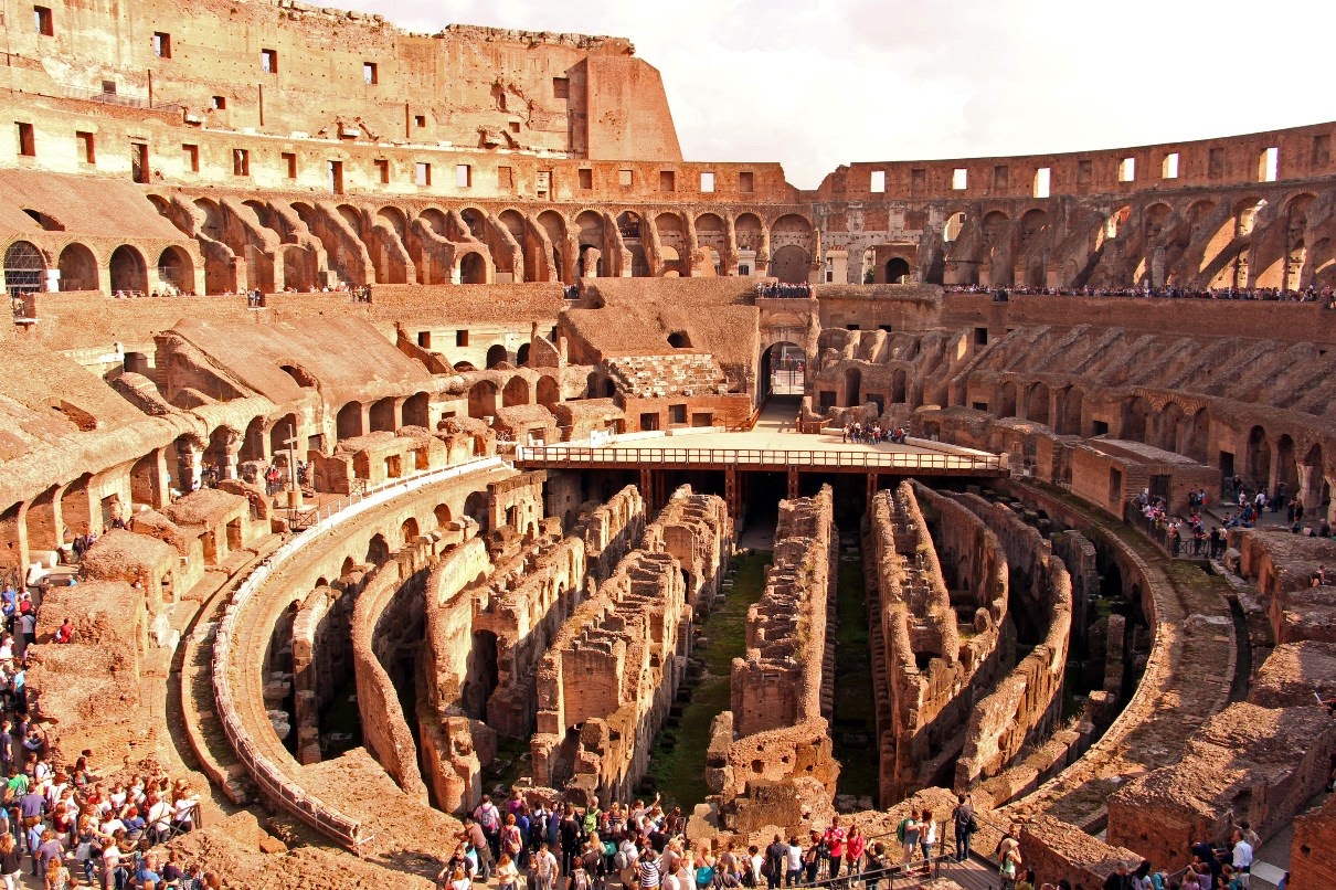 the viewing deck: Rome City Tour 1st part; Inside the Colosseum