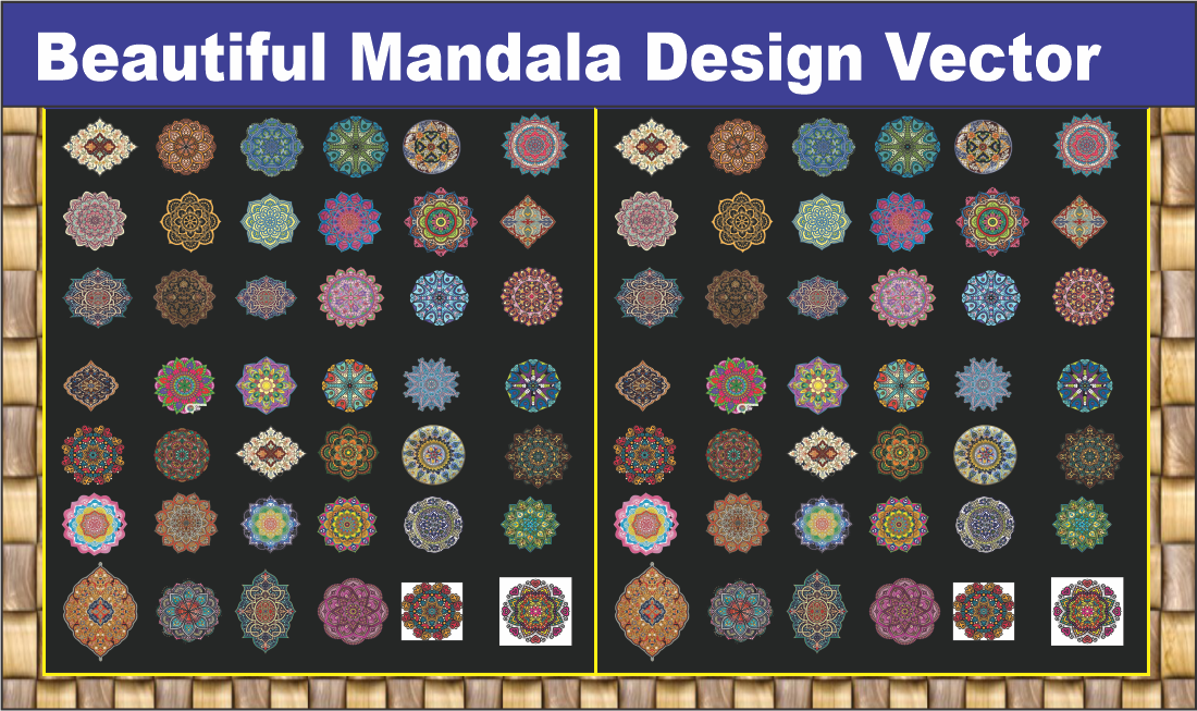 CorelDraw x7 Tutorial How to Make Beautiful Mandala Design Vector With ...