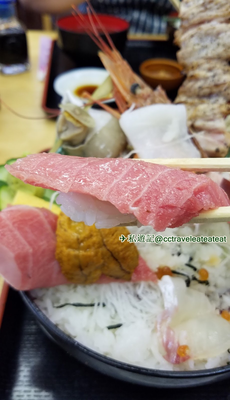 私遊記: 【日本東京】人氣排隊海鮮丼~ 野口鮮魚店( Noguchi Fresh Fish Dealer)